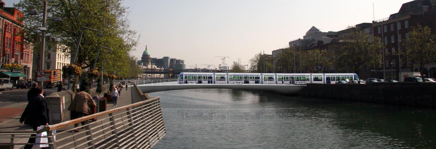 New Luas Lines - Before & After - Dublin Town